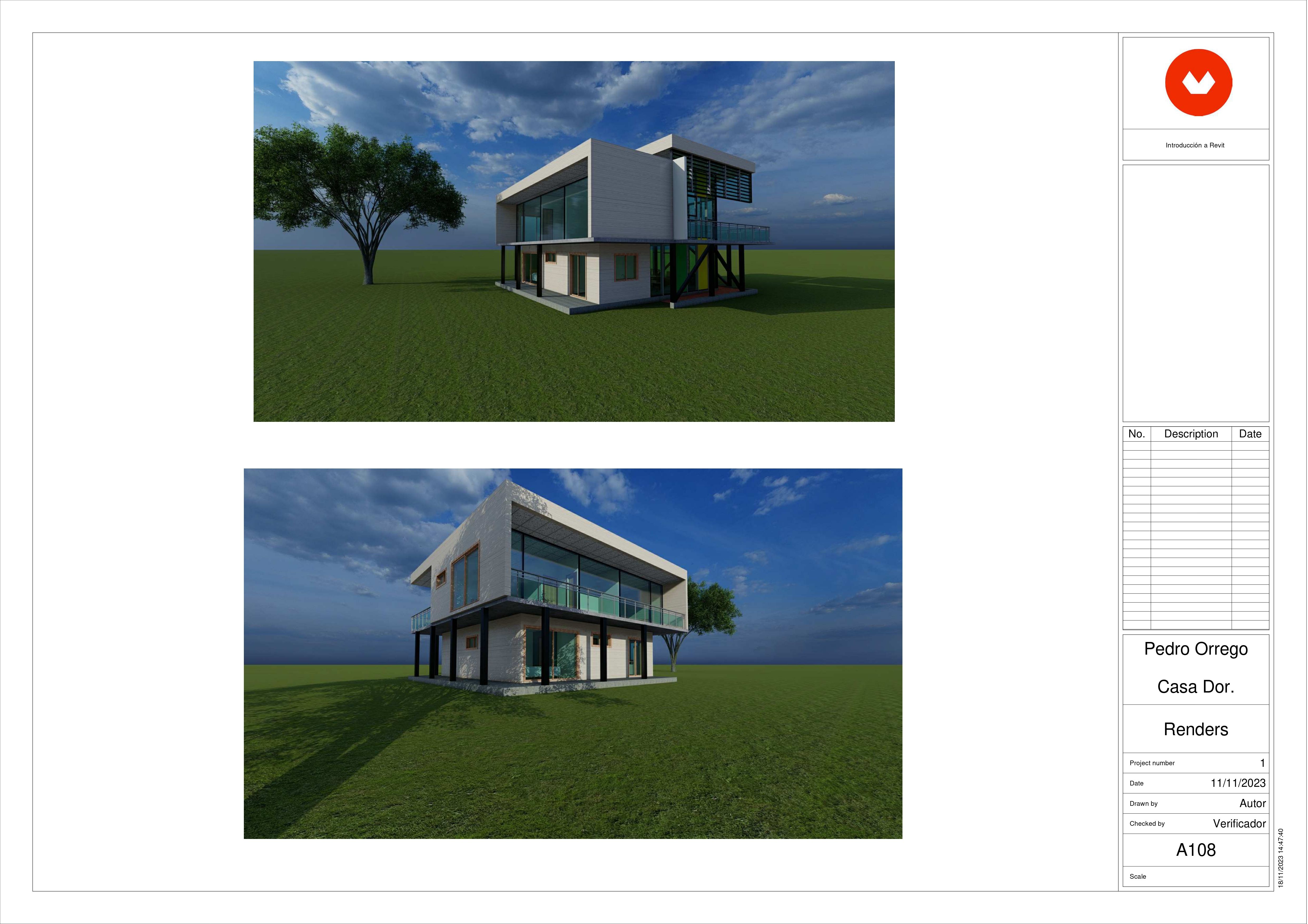 Mi proyecto del curso: Diseño y modelado arquitectónico 3D con Revit | Domestika